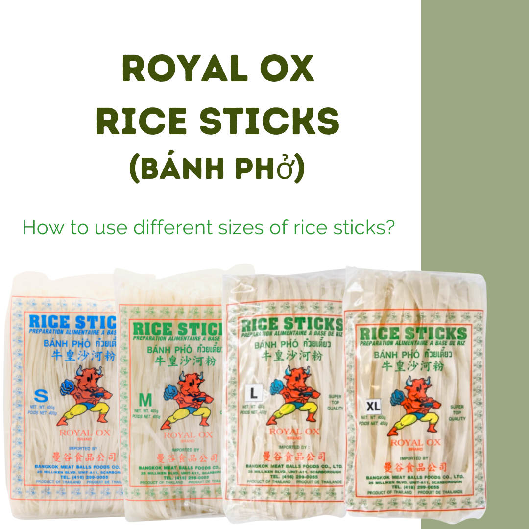 Royal Ox Rice Sticks (Bánh Phở) - Which size to choose? – Bangkok Meat ...